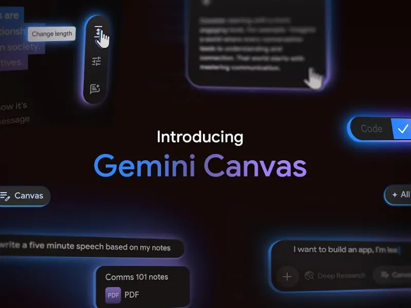 Google Gemini Canvas’a yeni özellikler geldi - BeeTekno.com