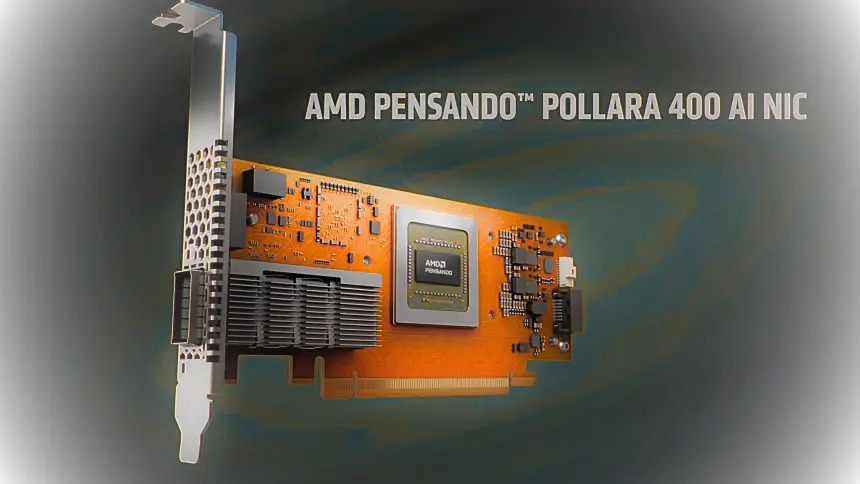 AMD Pensando Pollara 400 AI NIC ile yapay zekâ hızını uçuruyor ...