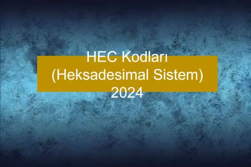 HEC Kodları (Hexadecimal Color Code) Hakkında Detaylı Bilgi - BeeTekno.com
